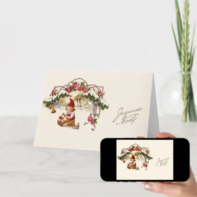 Vintage French Christmas Greeting Card | Zazzle
