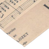Vintage french classical music sheet paper tablecloth | Zazzle