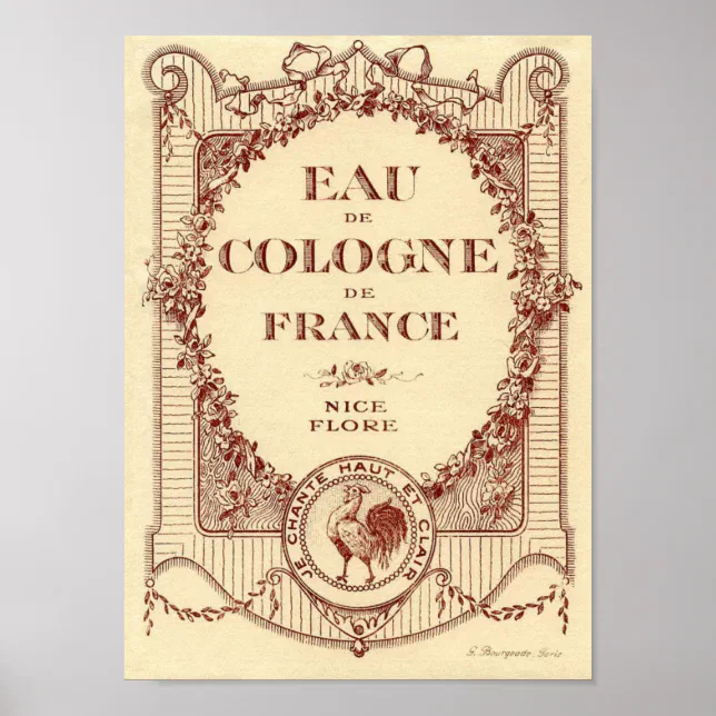 Vintage French Country Ad Label France Poster | Zazzle