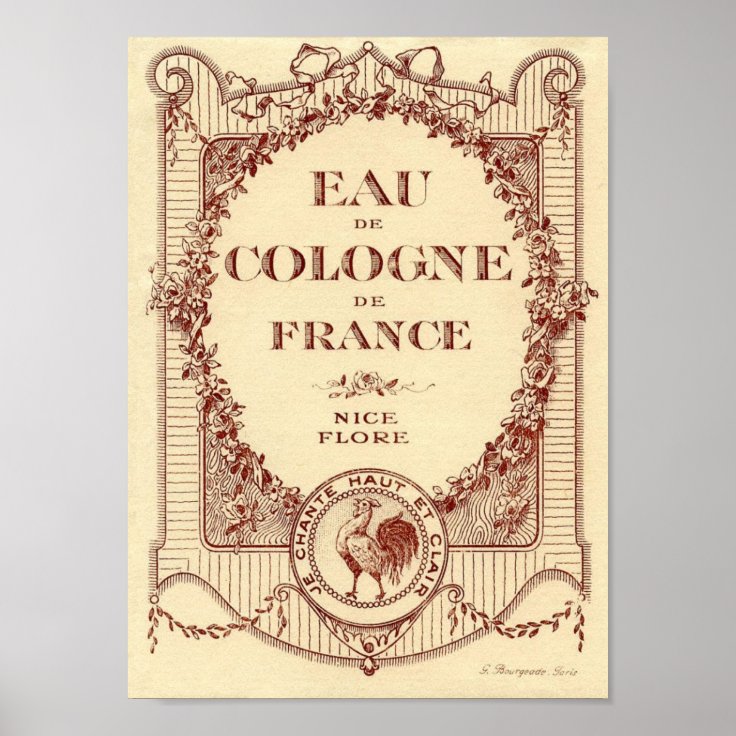 Vintage French Country Ad Label France Poster | Zazzle