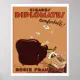 Vintage French Diplomates Cigar Poster | Zazzle