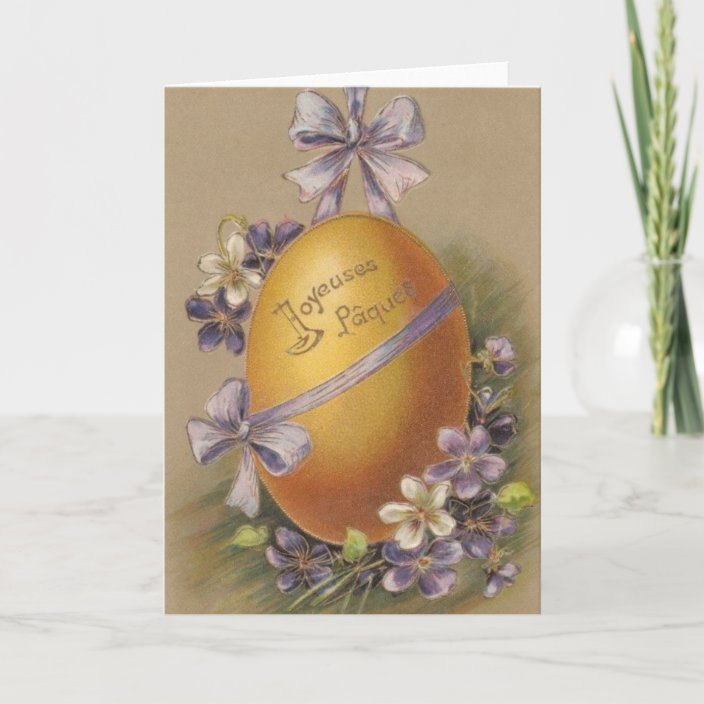 Vintage French Easter Greeting Card | Zazzle.com