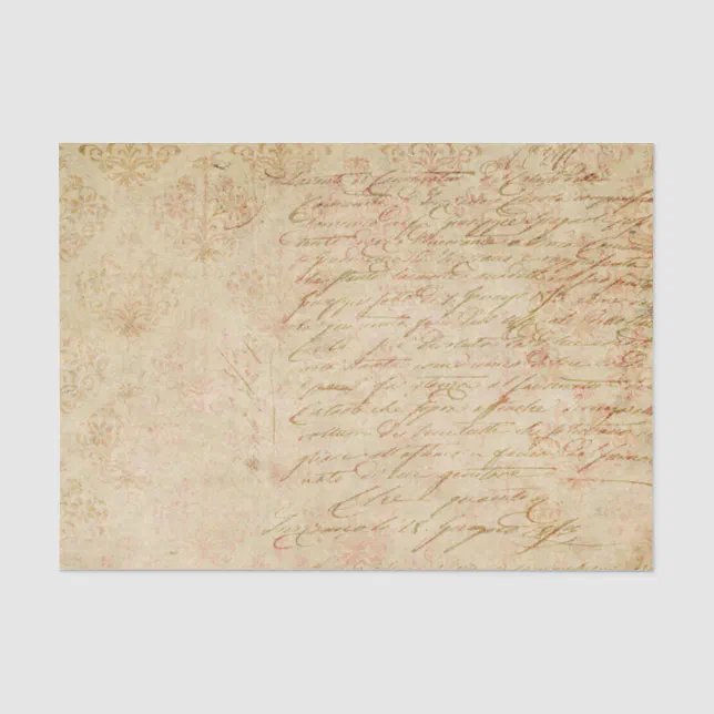 Vintage French Ephemera Tissue Paper | Zazzle