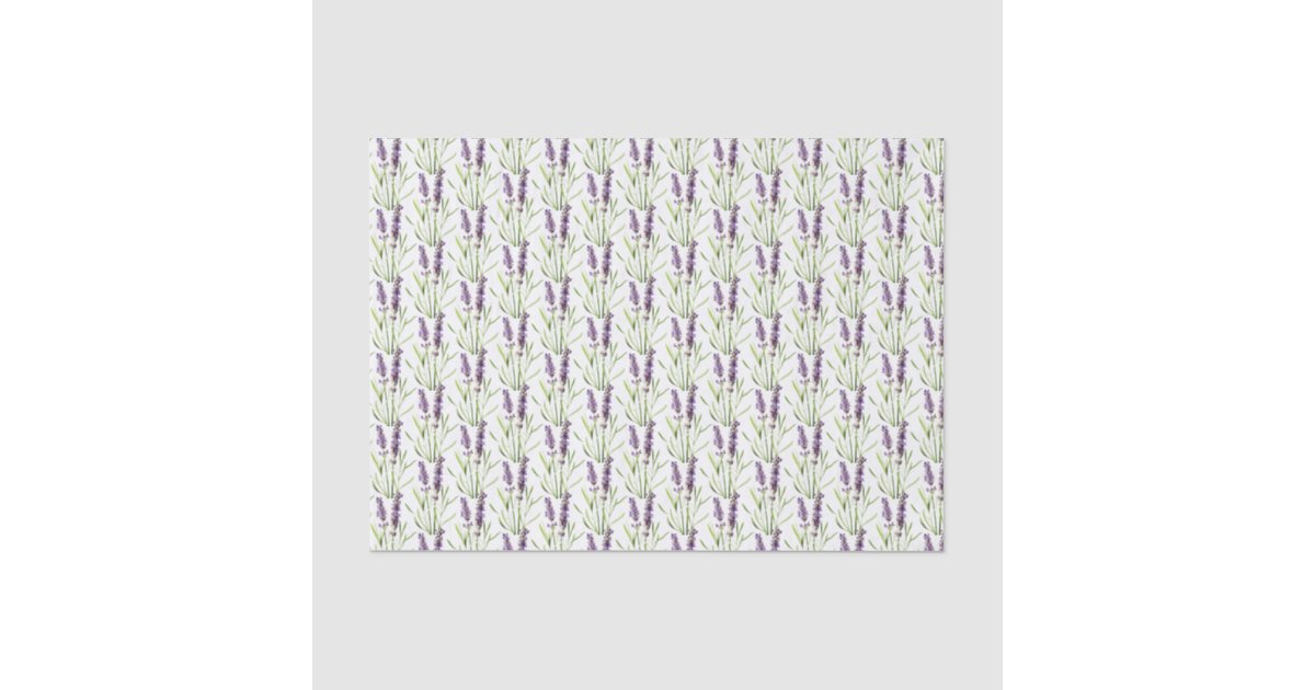 Vintage French Lavender Small Print Tissue Paper | Zazzle