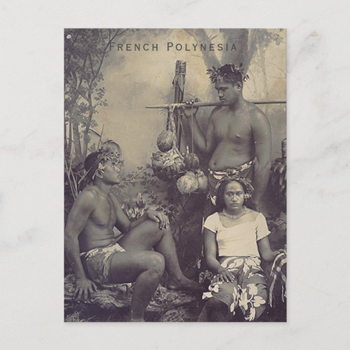 Vintage French Polynesia Travel Postcard | Zazzle.com