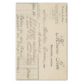 Vintage French Receipt Tissue Paper | Zazzle