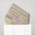 Vintage French Reciept Tissue Paper | Zazzle