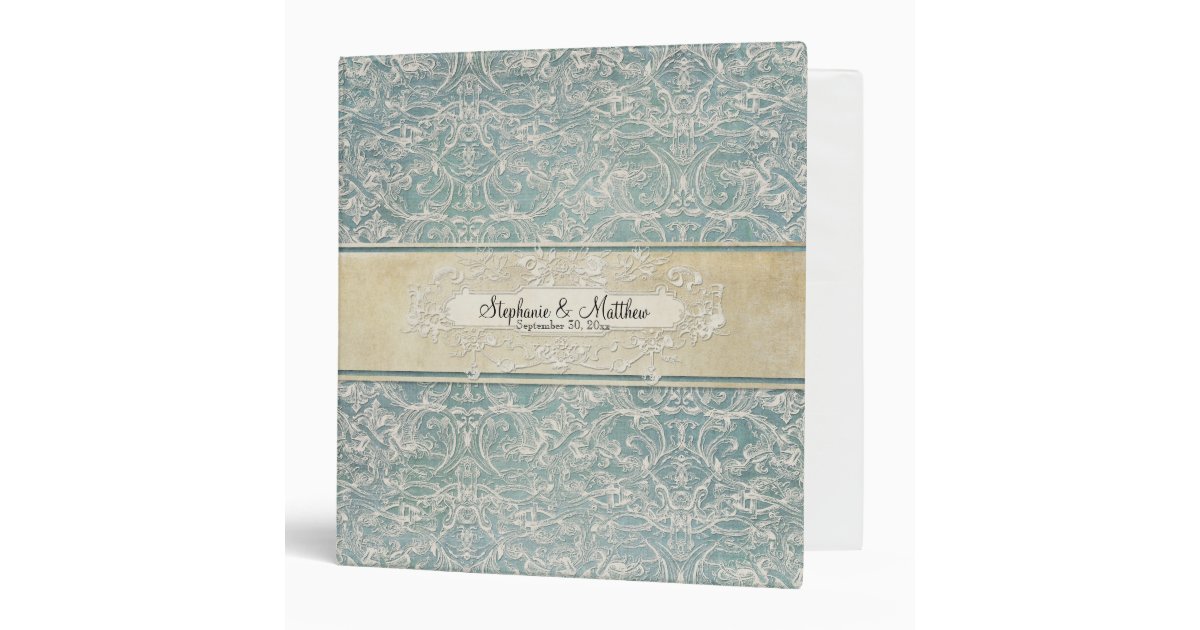 Vintage French Regency Lace Photo Binder Wedding | Zazzle