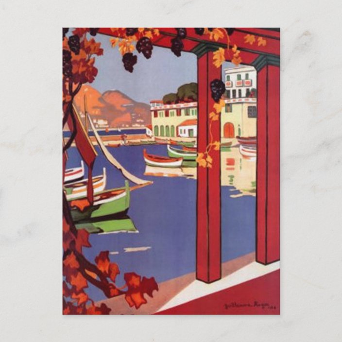 Vintage French Riviera, France - Postcard | Zazzle.com