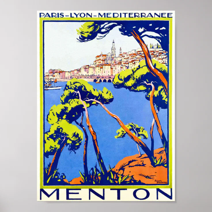 Vintage French Riviera Travel Poster | Zazzle