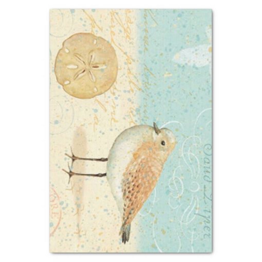 Vintage French Sand Piper Tissue Paper | Zazzle