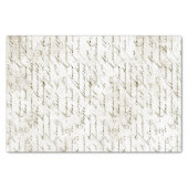 Vintage French Script Handwritten Grunge Cursive T Tissue Paper | Zazzle