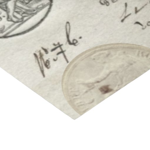 Vintage French Script Royal Stamp Document Tissue Paper | Zazzle