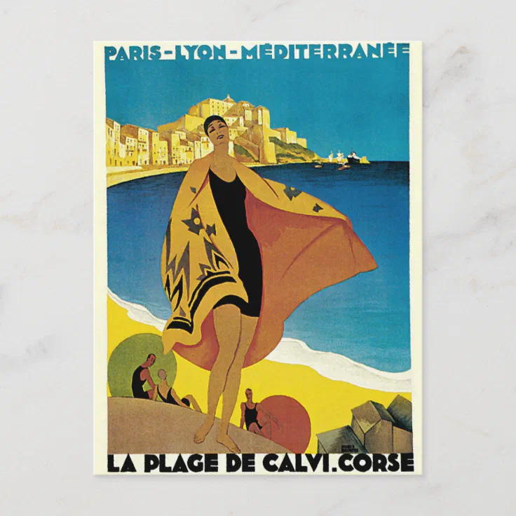 Vintage French Travel Postcard | Zazzle