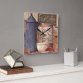 Vintage Fresh Coffee New York Print Clock | Zazzle