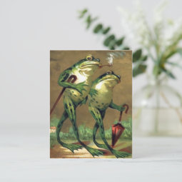 Vintage Frogs Postcard | Zazzle