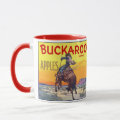 Vintage Fruit Crate Label Art, Buckaroo Apples Mug | Zazzle