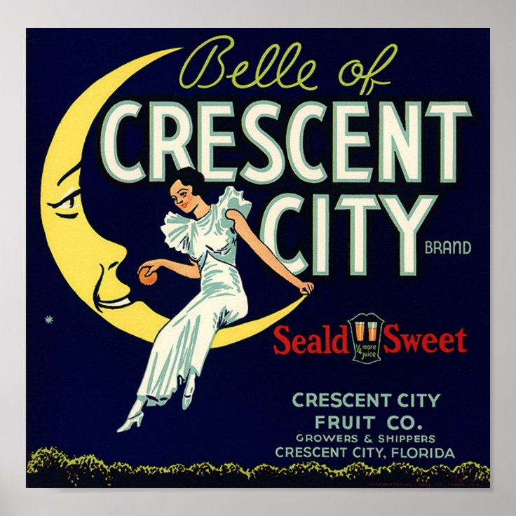 Vintage Fruit Crate Label Print | Zazzle