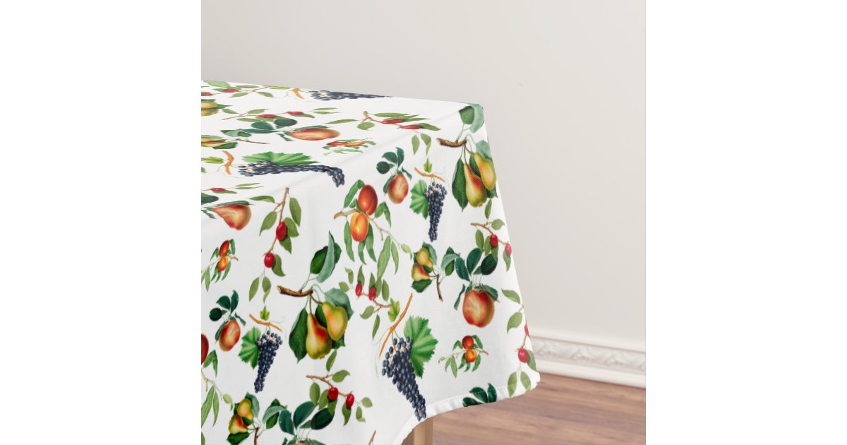 Vintage Fruit Tablecloth | Zazzle