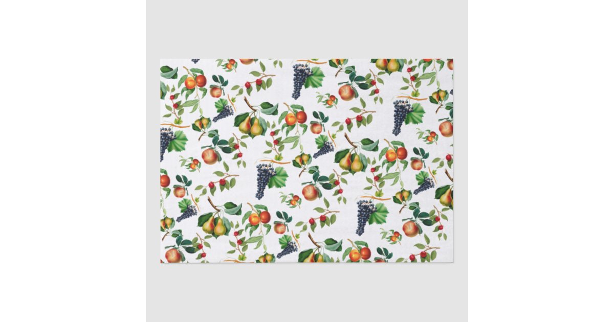 Vintage Fruit Tissue Paper | Zazzle