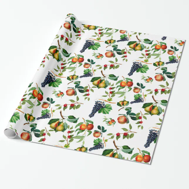Vintage Fruit Wrapping Paper | Zazzle