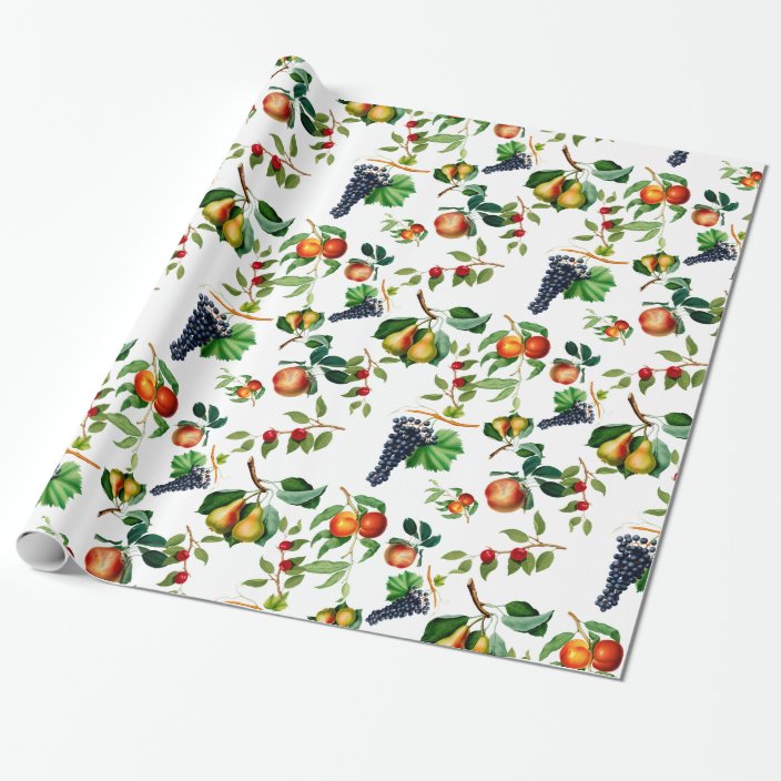 Vintage Fruit Wrapping Paper | Zazzle.com
