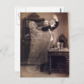 Vintage Funny Spooky Victorian Ghost Portrait Postcard | Zazzle