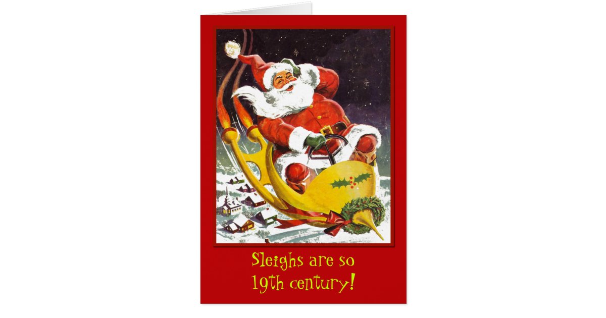 Vintage Futuristic Santa Claus Cards and Postcards | Zazzle.com