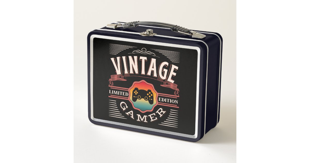 VINTAGE GAMER LIMITED EDITION METAL LUNCH BOX | Zazzle