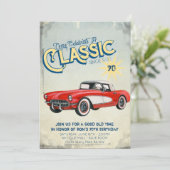 Vintage Garage Poster Party Invitation | Zazzle