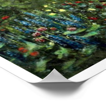 Vintage Garden at Kelmscott Manor by M. Stillman Poster | Zazzle