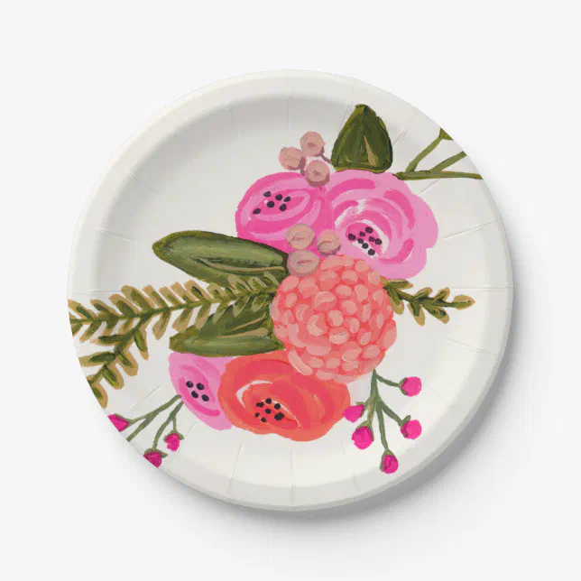 Vintage Garden Paper Plates | Zazzle