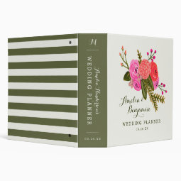 Vintage Garden Wedding Binder | Zazzle