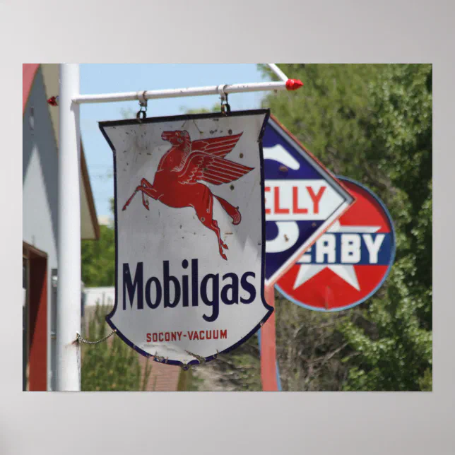 Vintage Gasoline Advertising Signs | Zazzle