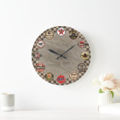 vintage gasoline sign wall clock | Zazzle