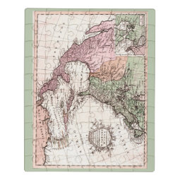 Vintage Geography New World Map Jigsaw Puzzle | Zazzle