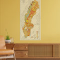 Vintage Geological Map of Sweden (1910) Poster | Zazzle
