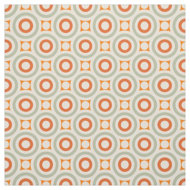 Geometric Circle Pattern Fabric | Zazzle