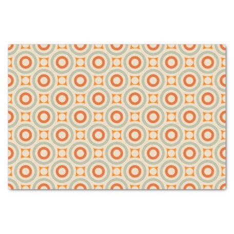 Vintage Geometric Circle Pattern Fabric | Zazzle