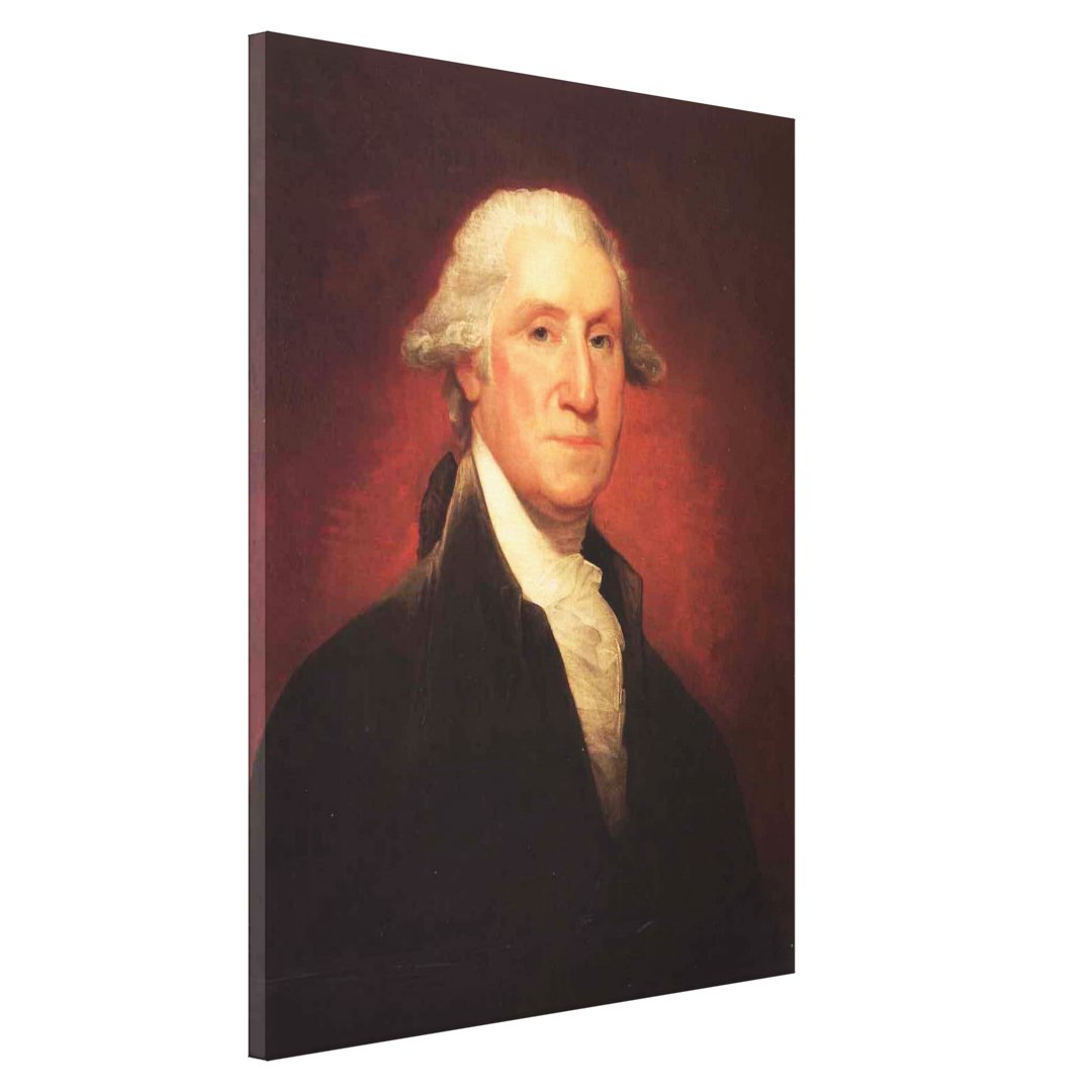 Vintage George Washington Portrait Painting Canvas Print | Zazzle