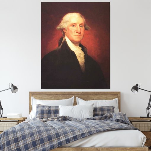 Vintage George Washington Portrait Painting Canvas Print | Zazzle