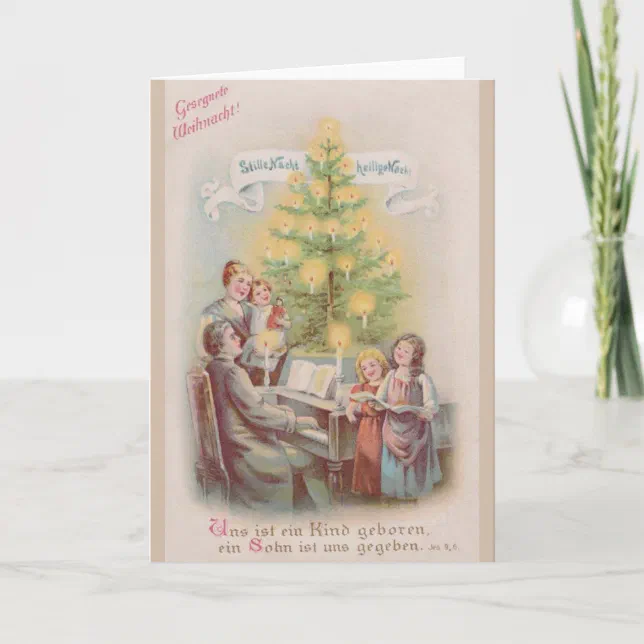 Vintage German Christmas Greeting Card | Zazzle