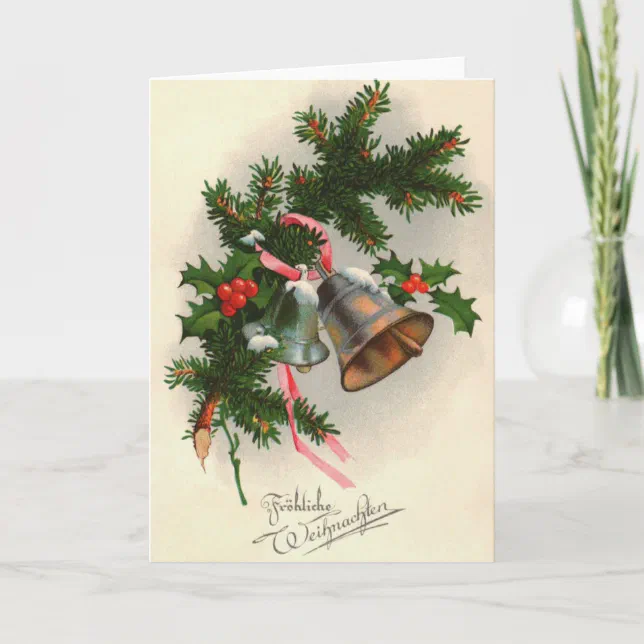 Vintage German Christmas Greeting Card | Zazzle