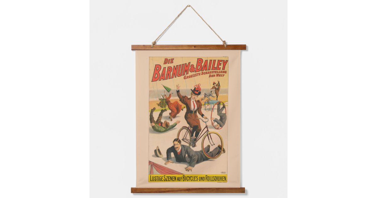 Vintage German Circus Poster Of Performers, 1900. Hanging Tapestry | Zazzle