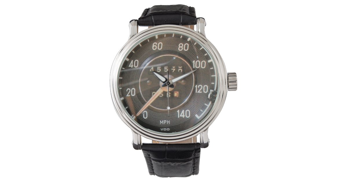 Vintage German Luxury Car Speedometer Watch | Zazzle