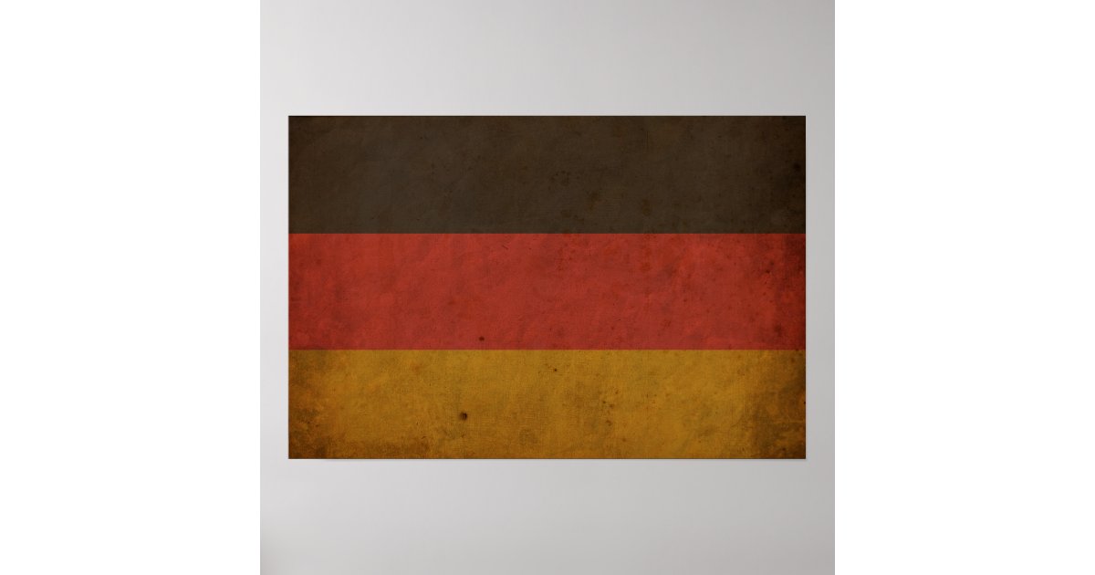 Vintage Germany Flag Poster | Zazzle