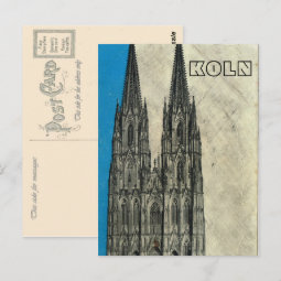 Vintage Germany, Koln Cathedral Postcard | Zazzle