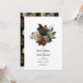 Vintage Glam Amber Raven Gothic Bridal Shower Invi Invitation | Zazzle