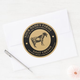 Vintage Goat Cheese Label Template | Zazzle