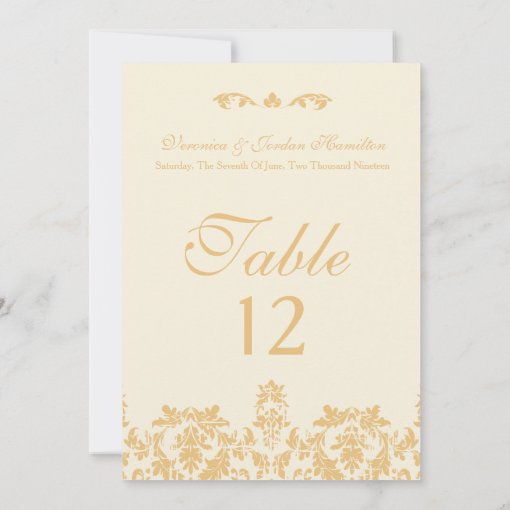 Vintage Gold, Antique Table Cards | Zazzle